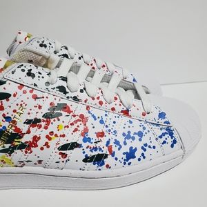 adidas | Shoes | New Adidas Originals Superstar Paint Splatter Shoes ...